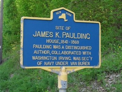 Site of James K. Paulding House Historical Marker