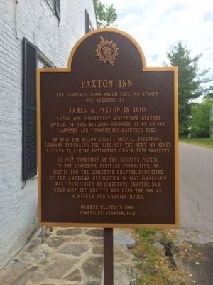Paxton Inn Historical Marker