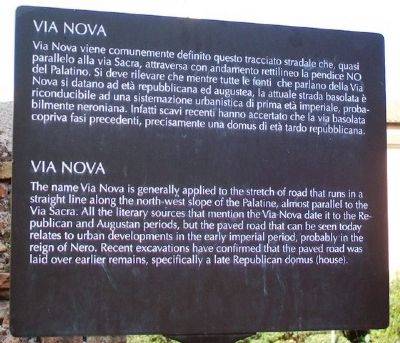 Via Nova Historical Marker