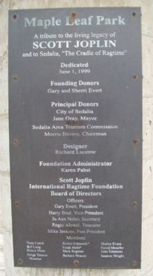 Maple Leaf Park Historical Marker