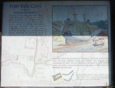 Fort Ross Cove Historical Marker