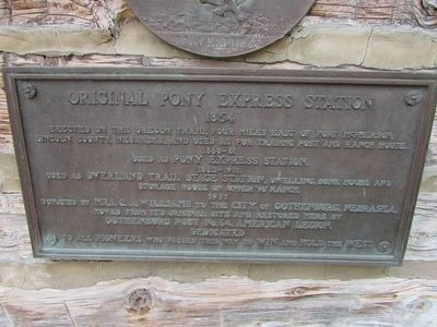 Original Pony Express Station Historical Marker