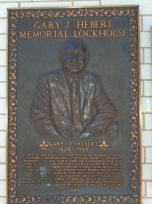 Gary J. Hebert Memorial Lockhouse Historical Marker