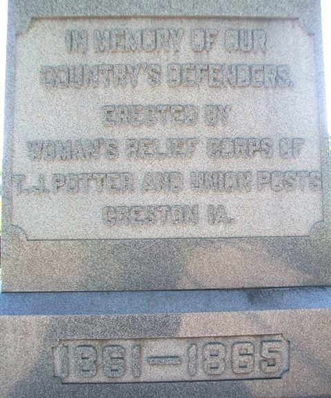 Photo: Civil War Memorial Marker