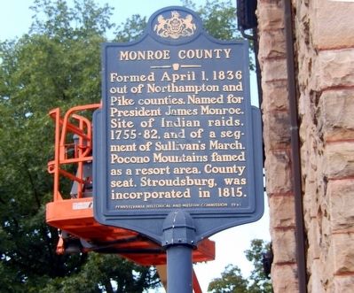 Monroe County Historical Marker