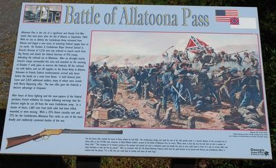 The Battle of Allatoona Pass Historical Marker