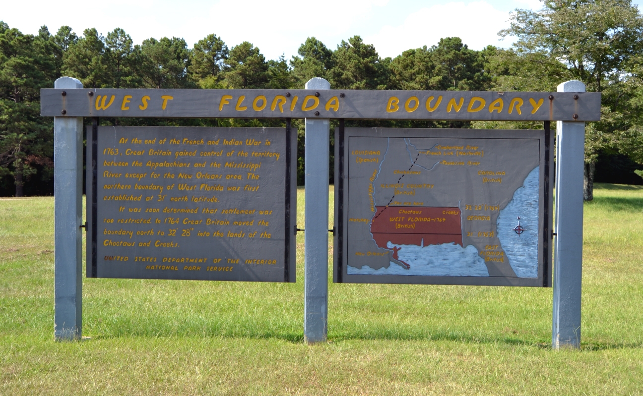 Photo: West Florida Boundary Marker