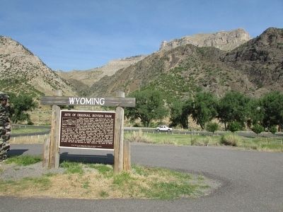 Site of Original Boysen Dam Historical Marker