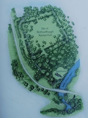 Roman Military Bathhouse, Bothwellhaugh Historical Marker