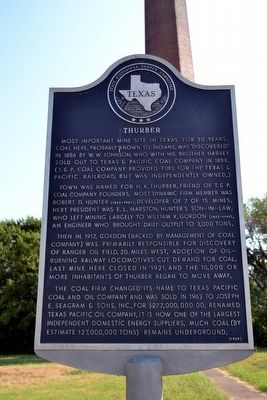 Thurber Historical Marker