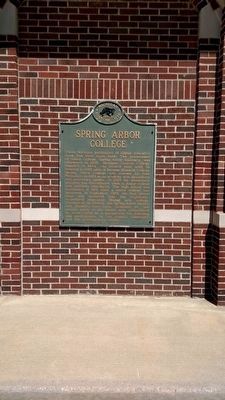 Spring Arbor College Historical Marker