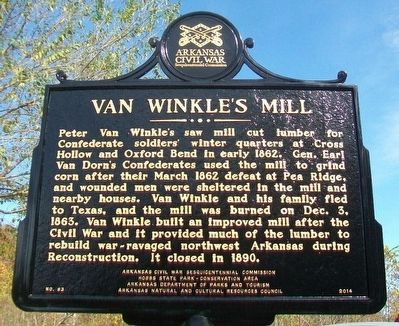 Van Winkle's Mill Historical Marker