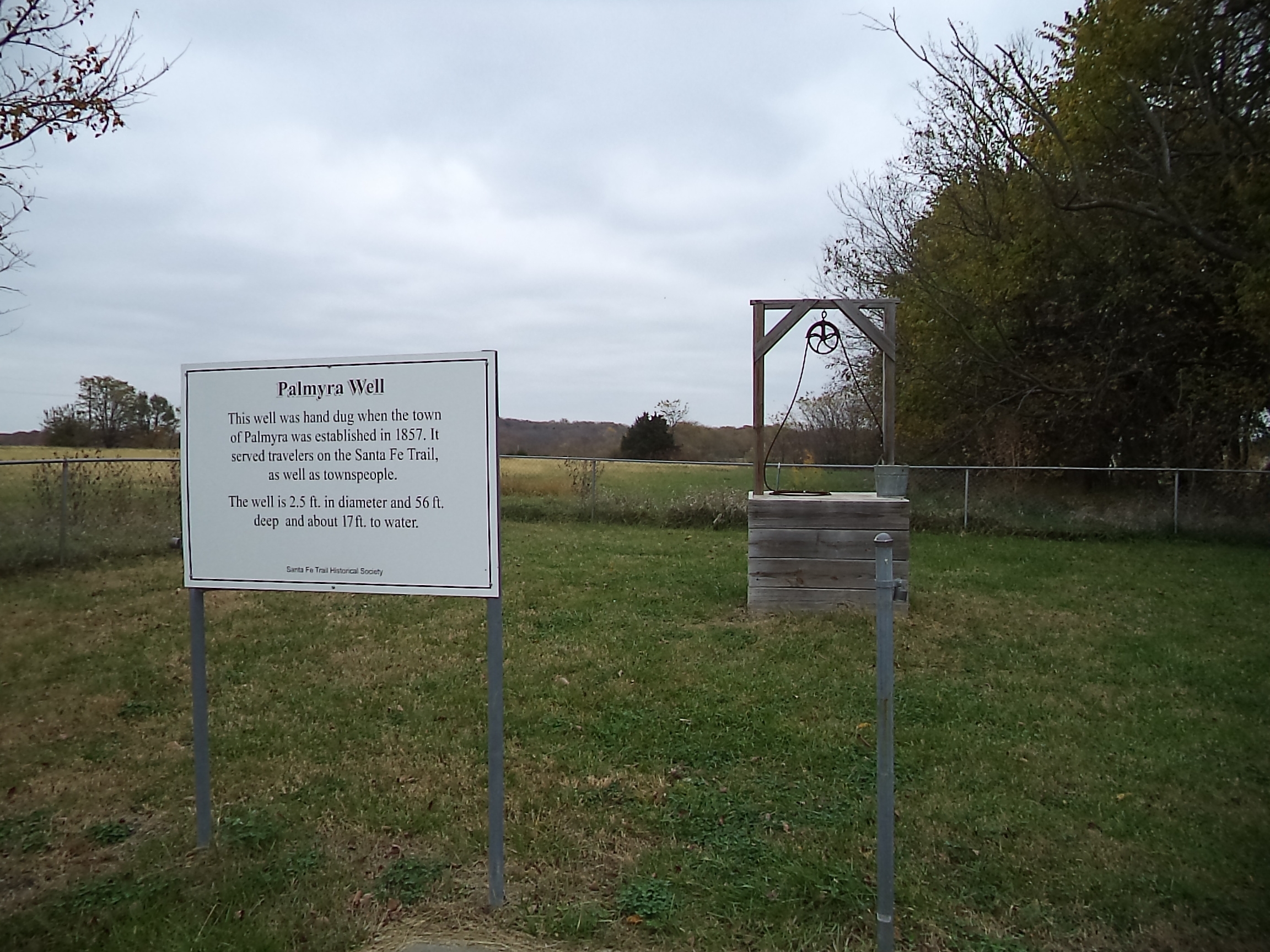 Photo: Palmyra Well Marker