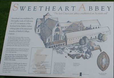 Sweetheart Abbey Historical Marker