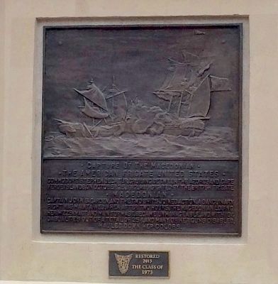 HMS Macedonian Monument Historical Marker