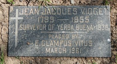 Jean Jacques Vioget Historical Marker
