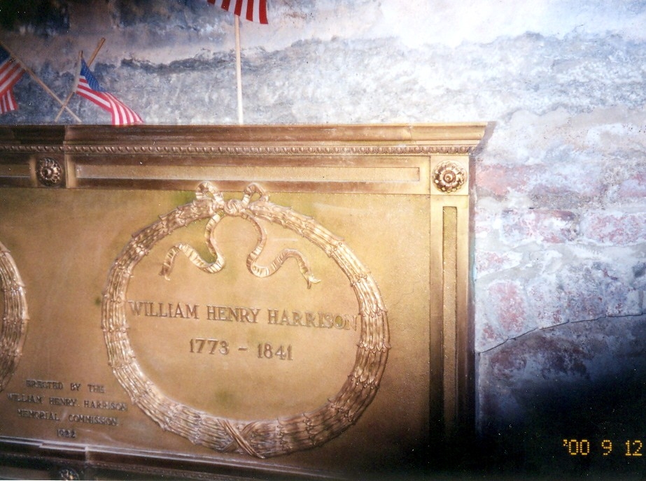 Photo: William Henry Harrison-Inside the crypt- the tomb