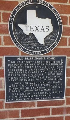 Old Blasingame Home Historical Marker
