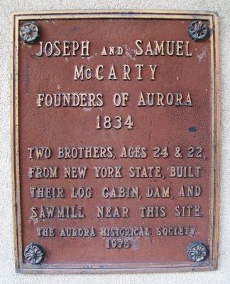 Joseph and Samuel McCarty Historical Marker