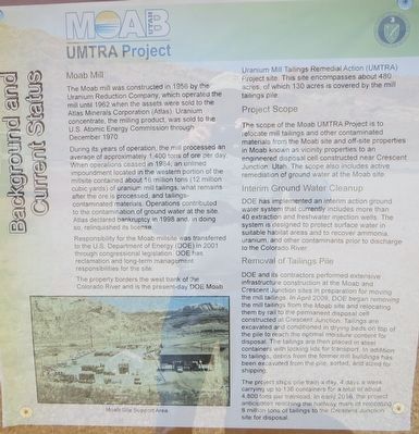 Moab Utah UMTRA Project Historical Marker