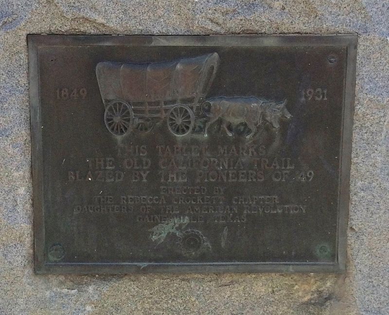 The Old California Trail Historical Marker