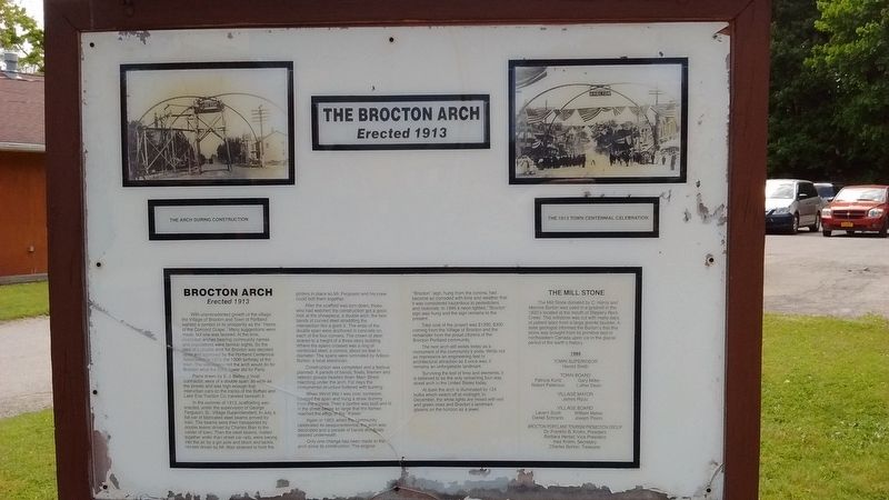 Brocton Arch Historical Marker