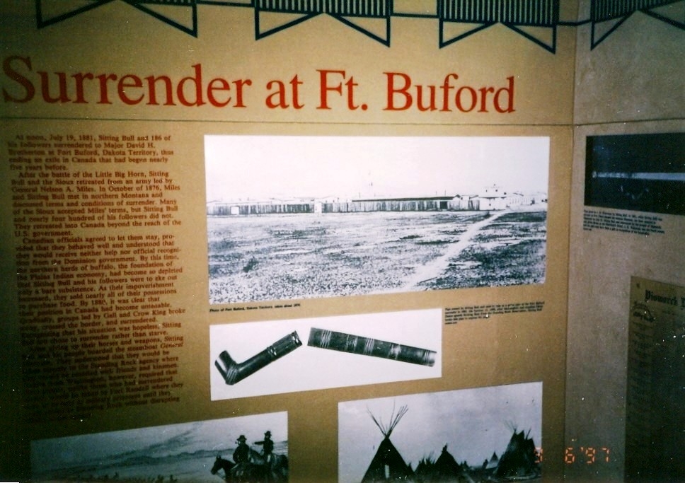 Photo: Photo inside museum-Surrender at Fort Buford