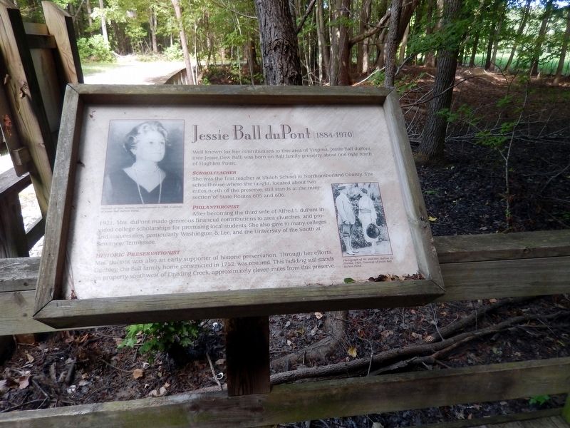 Jessie Ball duPont Historical Marker