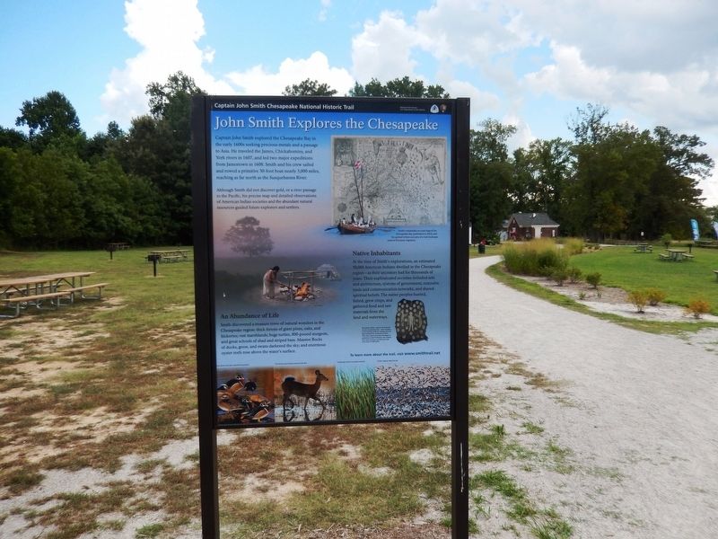 John Smith Explores the Chesapeake Historical Marker
