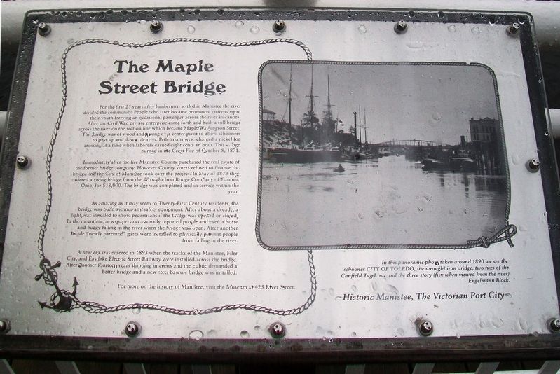 The Maple Street Bridge Historical Marker