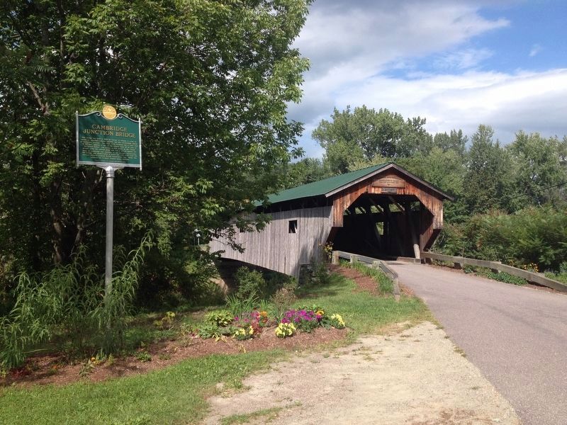 Cambridge Junction Bridge Historical Marker