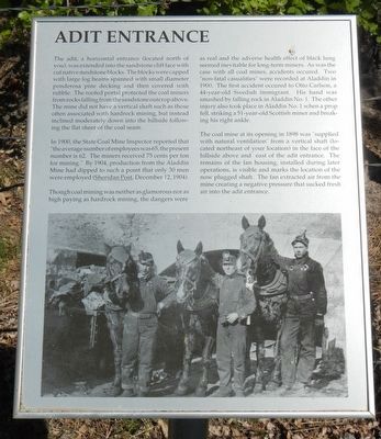 Adit Entrance Historical Marker