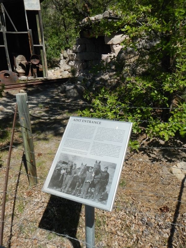 Adit Entrance Historical Marker