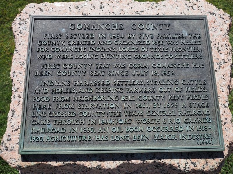 Comanche County Historical Marker