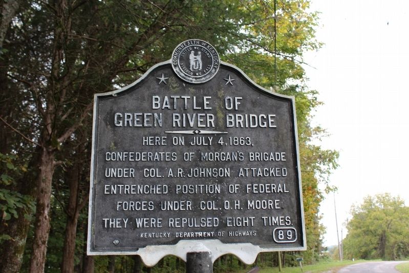 Battle of Green River Bridge Historical Marker