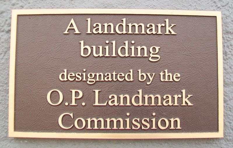 Overland Park State Bank Building Historical Marker