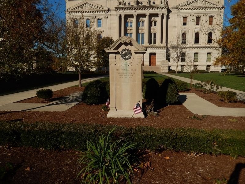The National Road / Indiana Centennial Historical Marker