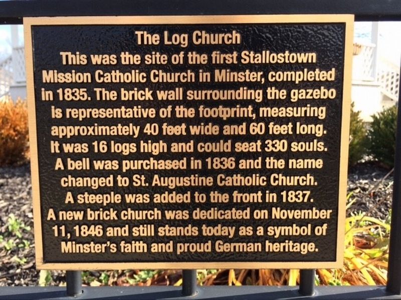 The Log Church Historical Marker