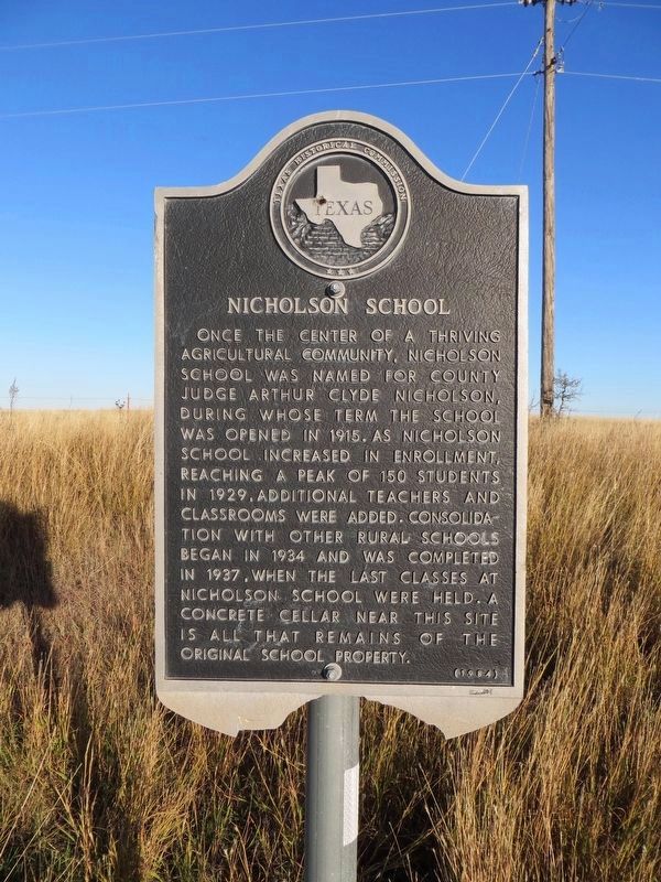 Nicholson School Historical Marker