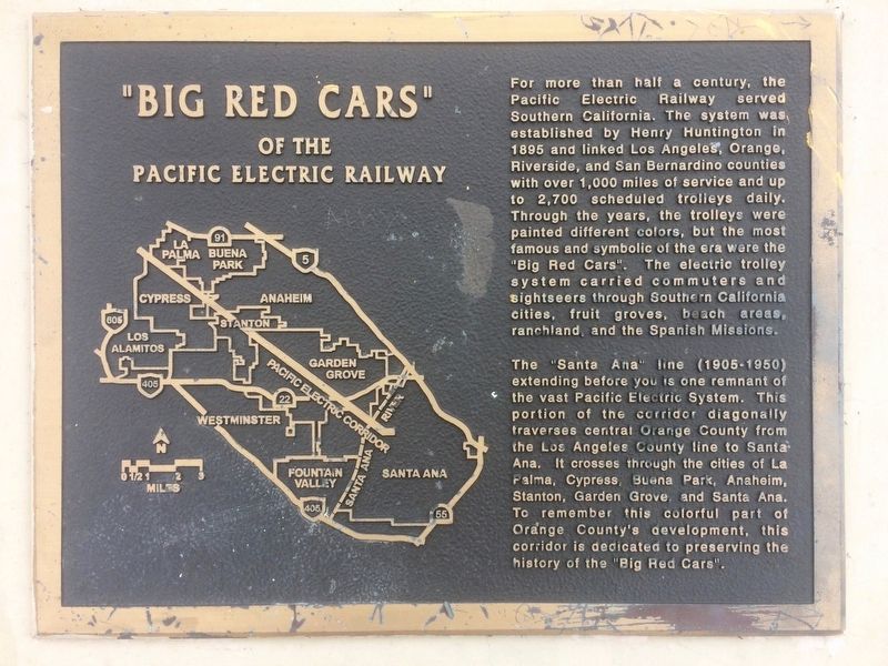“Big Red Cars” Historical Marker