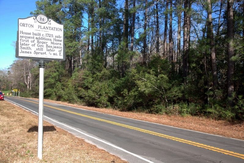 Orton Plantation Historical Marker