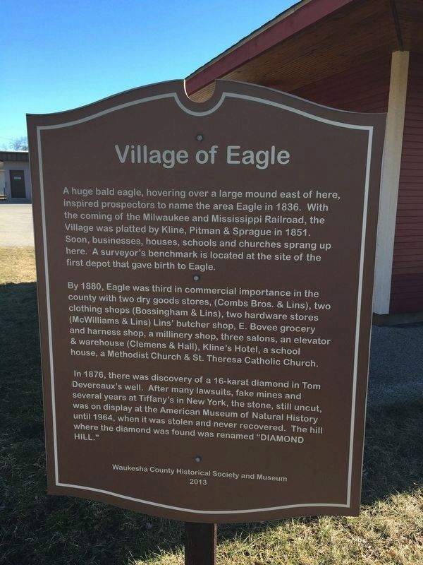 Village of Eagle Historical Marker