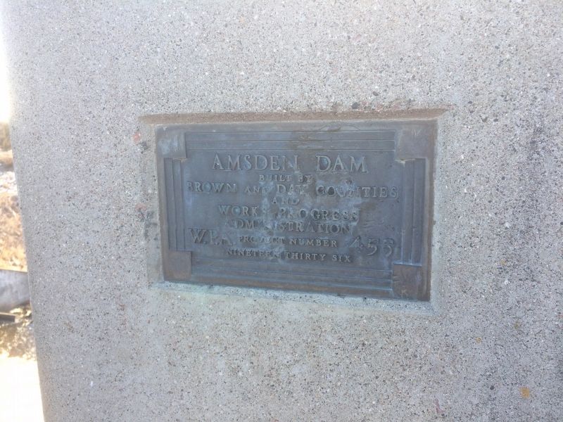 Amsden Dam Historical Marker