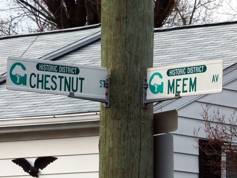 Chestnut/Meem Historic District Historical Marker