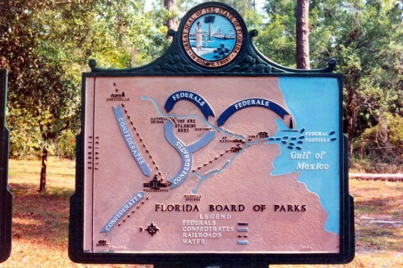 Battle of Natural Bridge Historical Marker