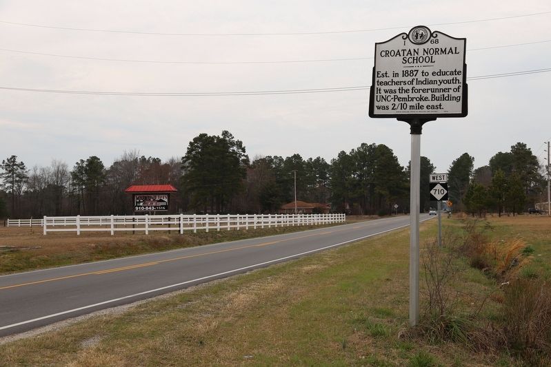 Croatan Normal School Historical Marker