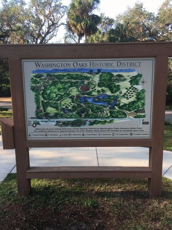 Washington Oaks Gardens Historical Marker