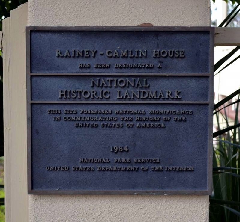 Rainey-Camlin House Historical Marker