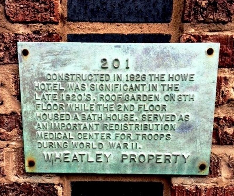 201 Central Avenue Historical Marker