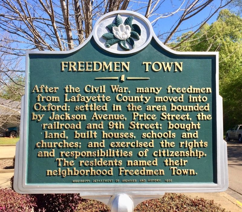 Freedmen Town Historical Marker